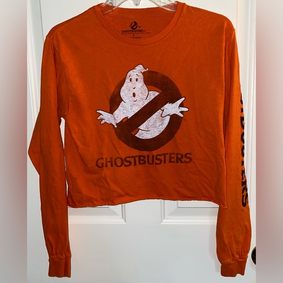 Tops | Ghostbusters Cropped Long Sleeve Tshirt | Poshmark